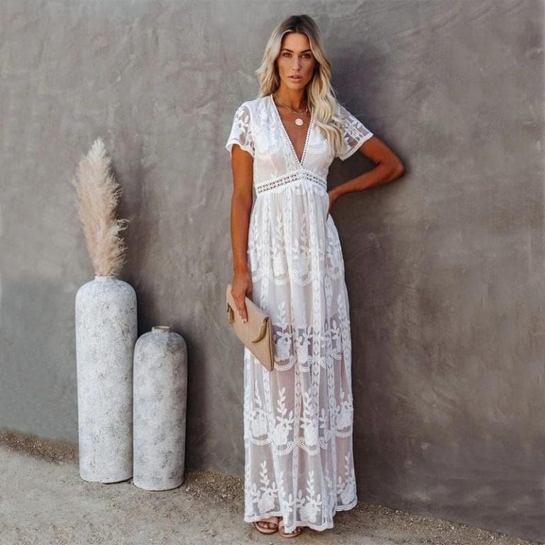 Boho Kleid Lang Spitze | Boho and Chic